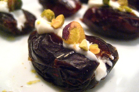Greek Yogurt Stuffed Dates